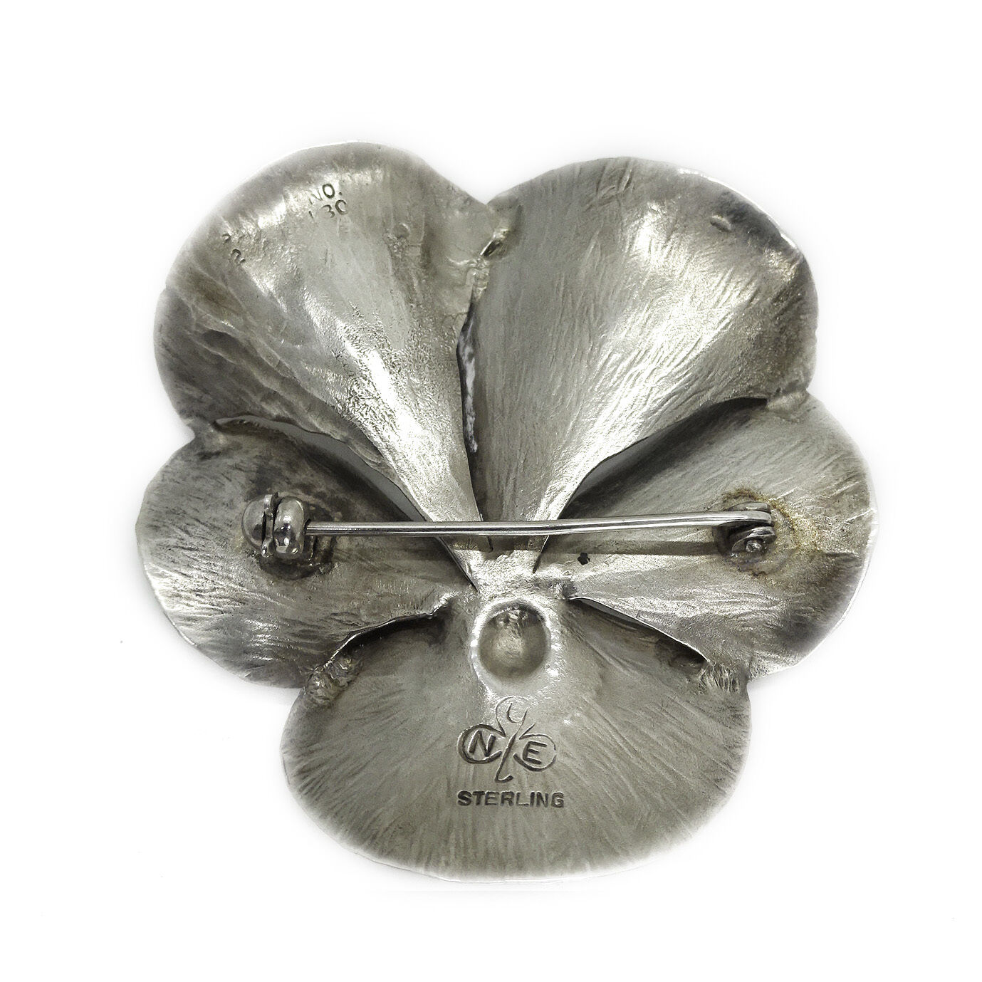 Vintage Stuart Nye Pansy Pin Brooch Sterling Silver - Jewelry & Coin ...