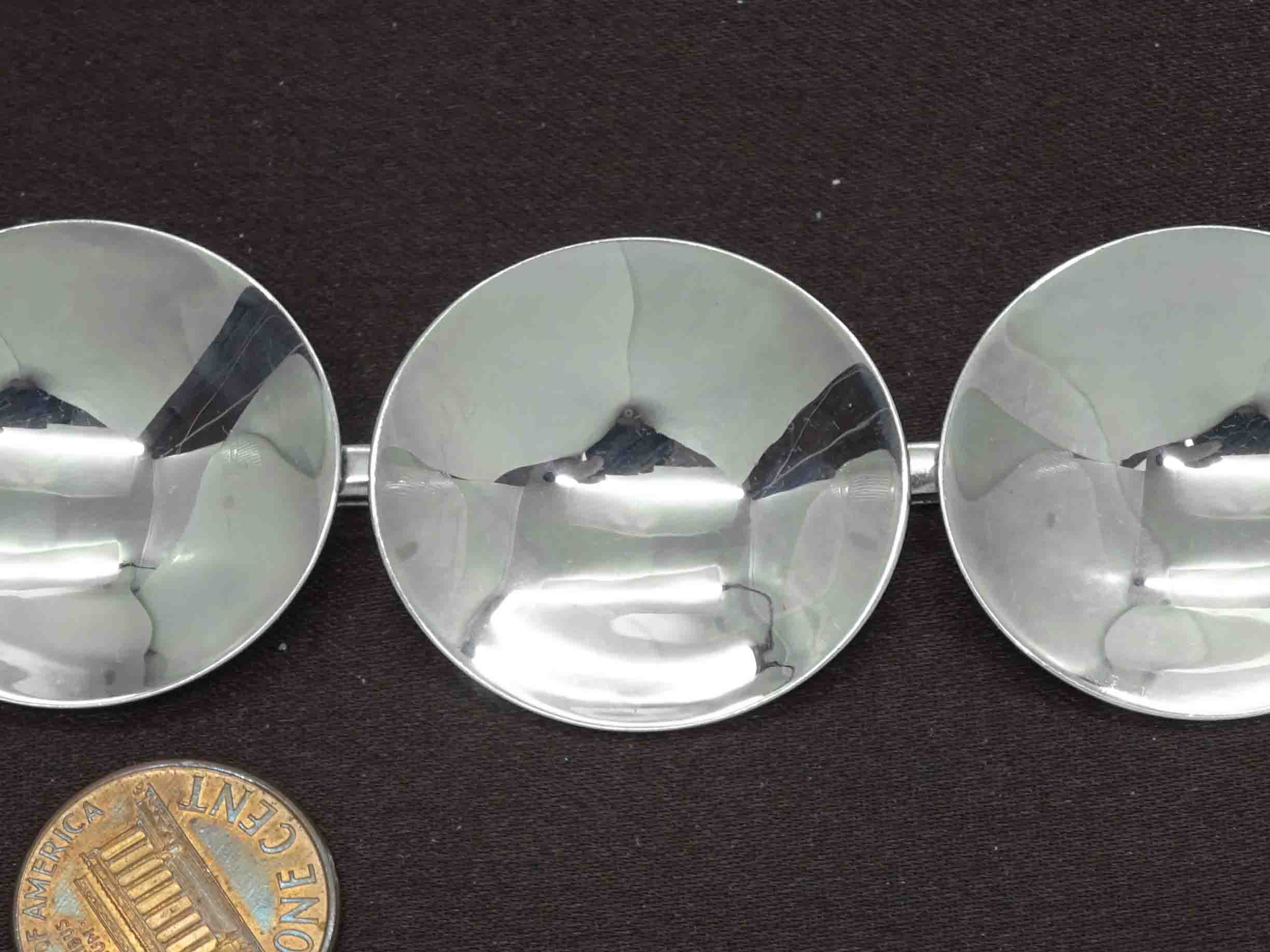 Robert Lee Morris RLM Designer Concave Disc Link Toggle Bracelet Sterling Silver - Jewelry ...